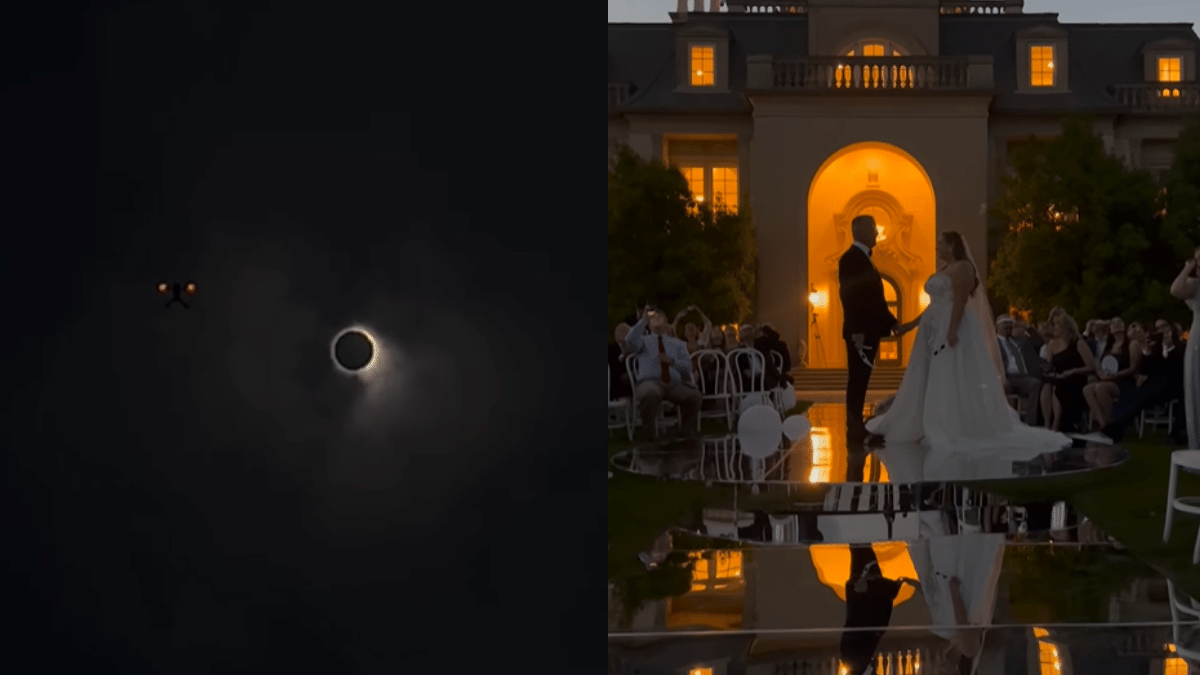 Couple’s Breathtaking Video Of Exchanging Vows During Total Solar Eclipse Goes Viral